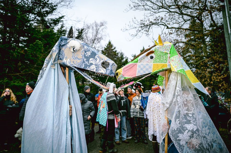 Mummers Festival Hobby Horse Workshop, Victoria Park Poolhouse, Bay ...