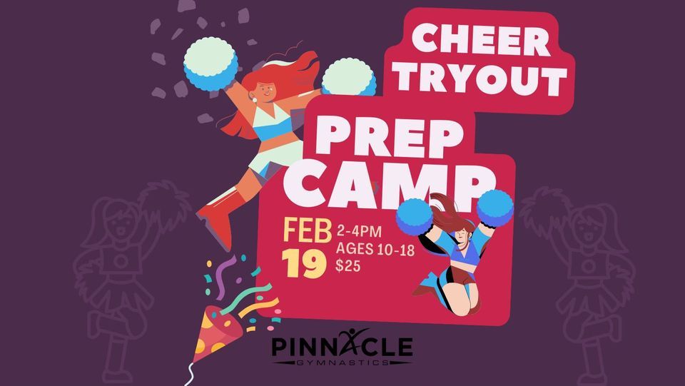 Cheer Tryout Prep Camp, Pinnacle Gymnastics, Bonner Springs, February 19 2024 | AllEvents.in