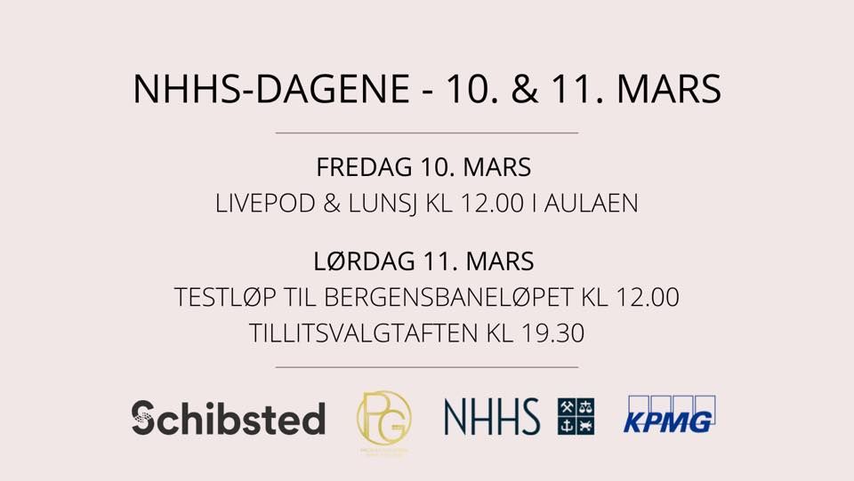 NHHS-dagene, NHH Norwegian School of Economics, Bergen, 10 March 2023 ... NHHS-dagene, NHH Norwegian School of Economics, Bergen, 10 March 2023 ...