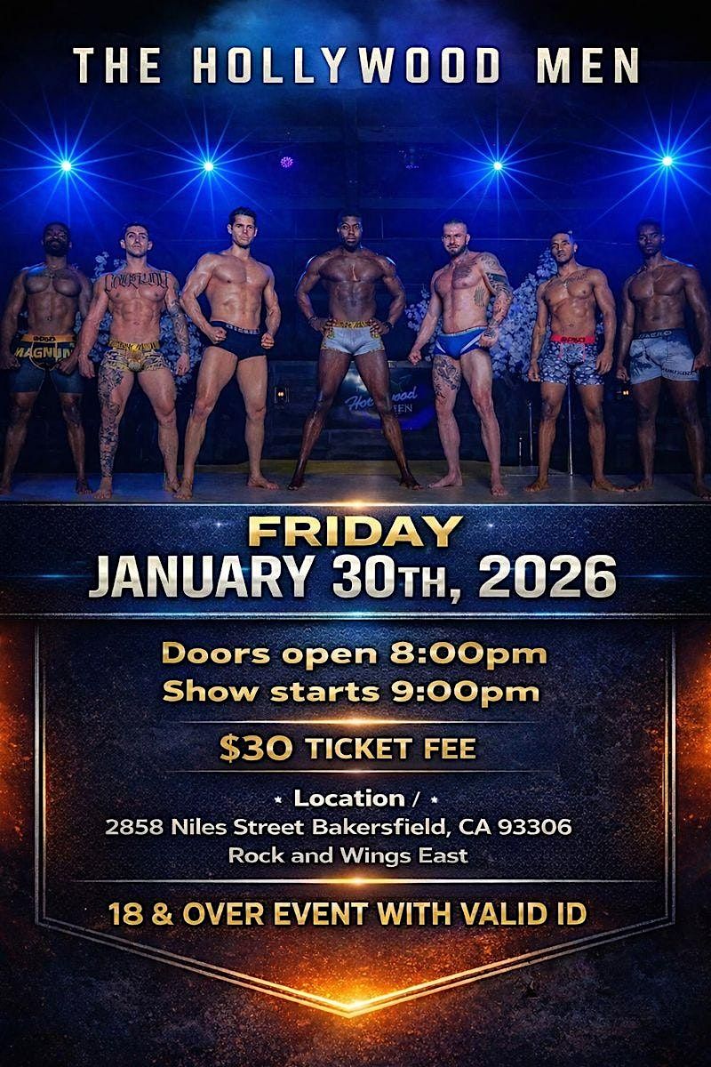 Hollywood Men at Rock and Wings, 2858 Niles St, Bakersfield, 30 January ...