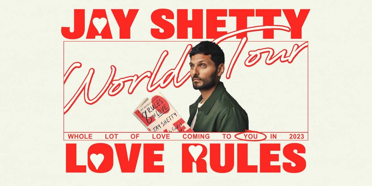 Jay Shetty World Tour: Love Rules in Bangalore – May 6, 2023 | AllEvents