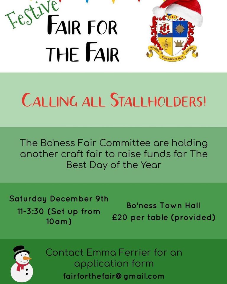 Festive Spirit "Fair For The Fair", Bo'ness Town Hall, West Lothian, 9 ...