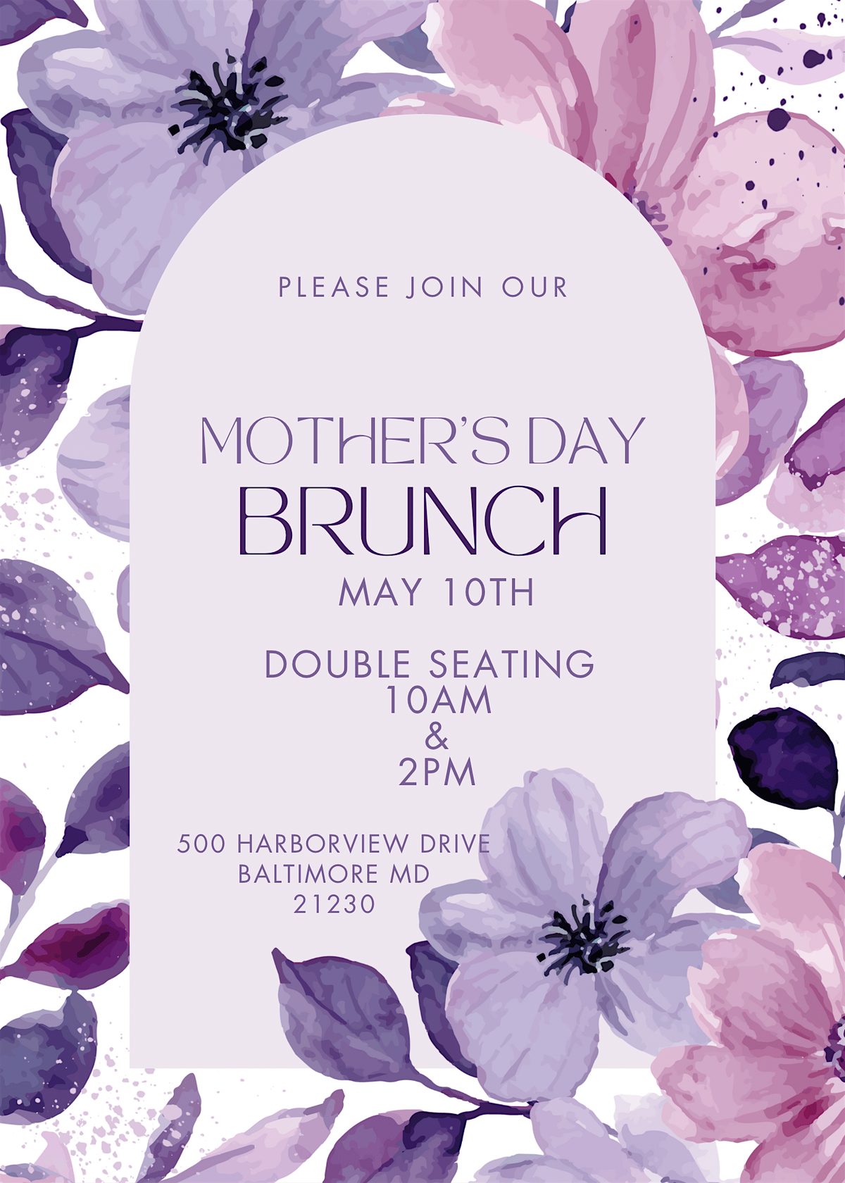 Her Moment - Mother’s Day Brunch at the Waterfront, 500 Harborview Dr ...