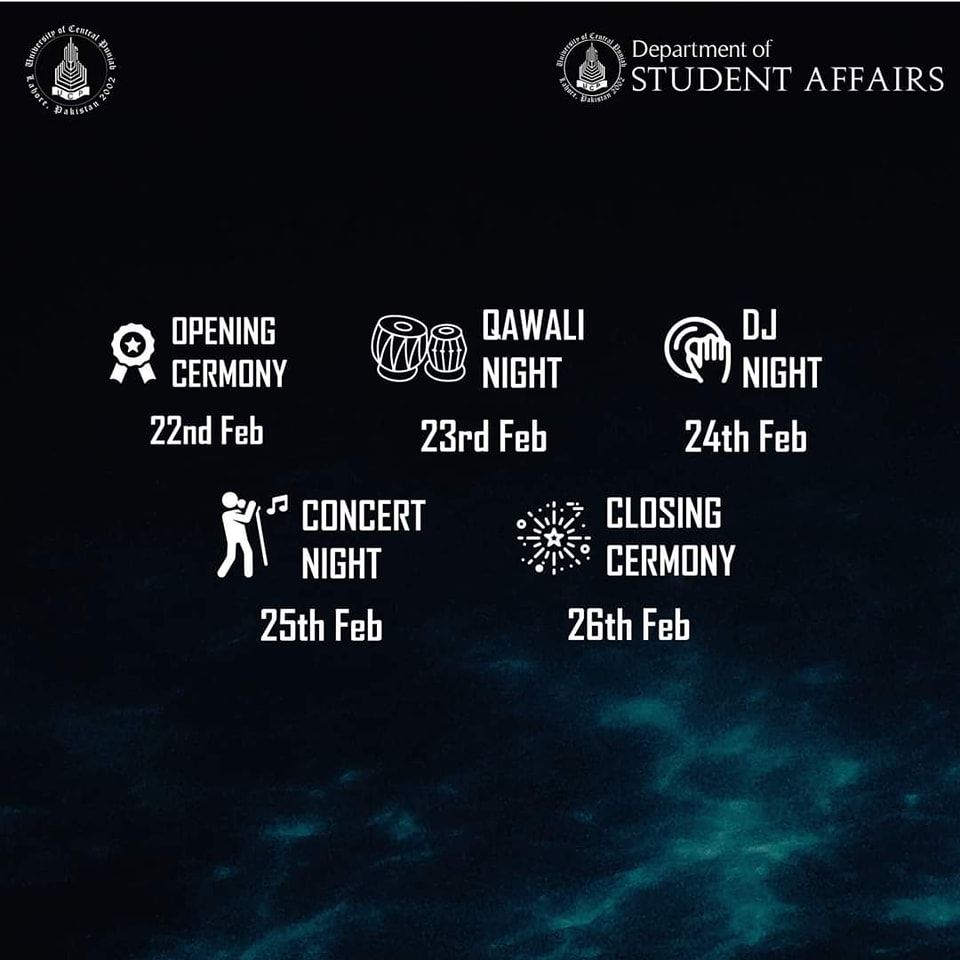 UCP TAAKRA 2023 | Qawali Night | DJ Night | Mega Concert, University Of ...