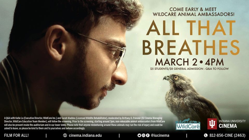 All That Breathes, Indiana University Cinema, Bloomington, 2 March 2024 ...