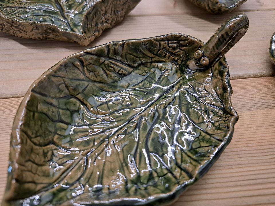 Botanical pottery, inspired by Staffordshire 18th century cabbage ware ...