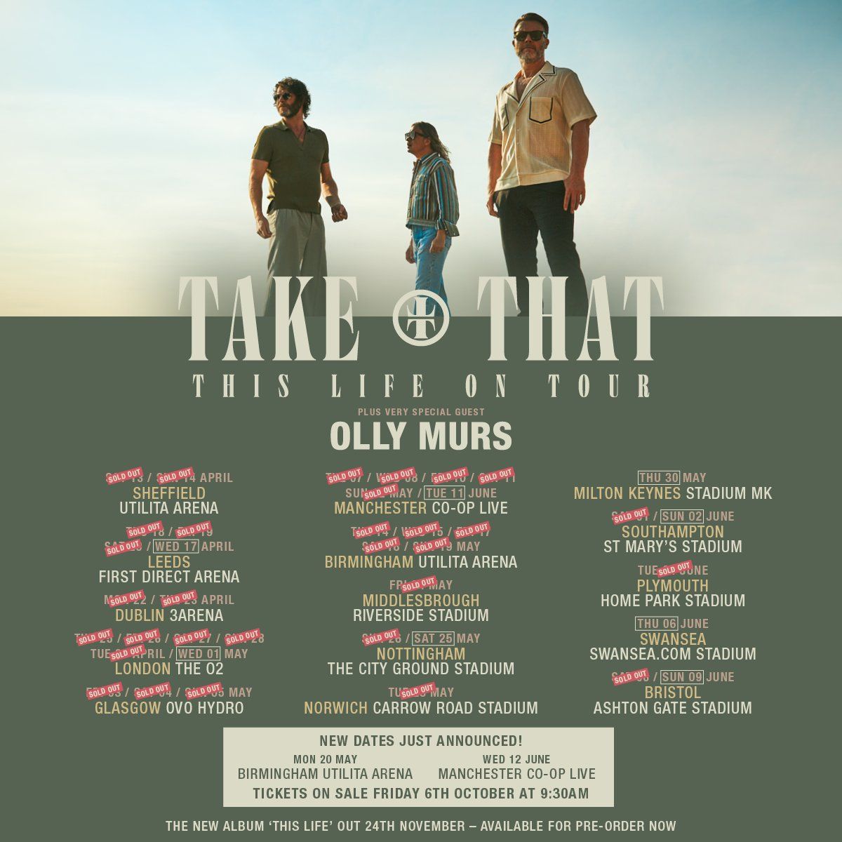 Take That Manchester Tickets, Co-op Live, Manchester | AllEvents