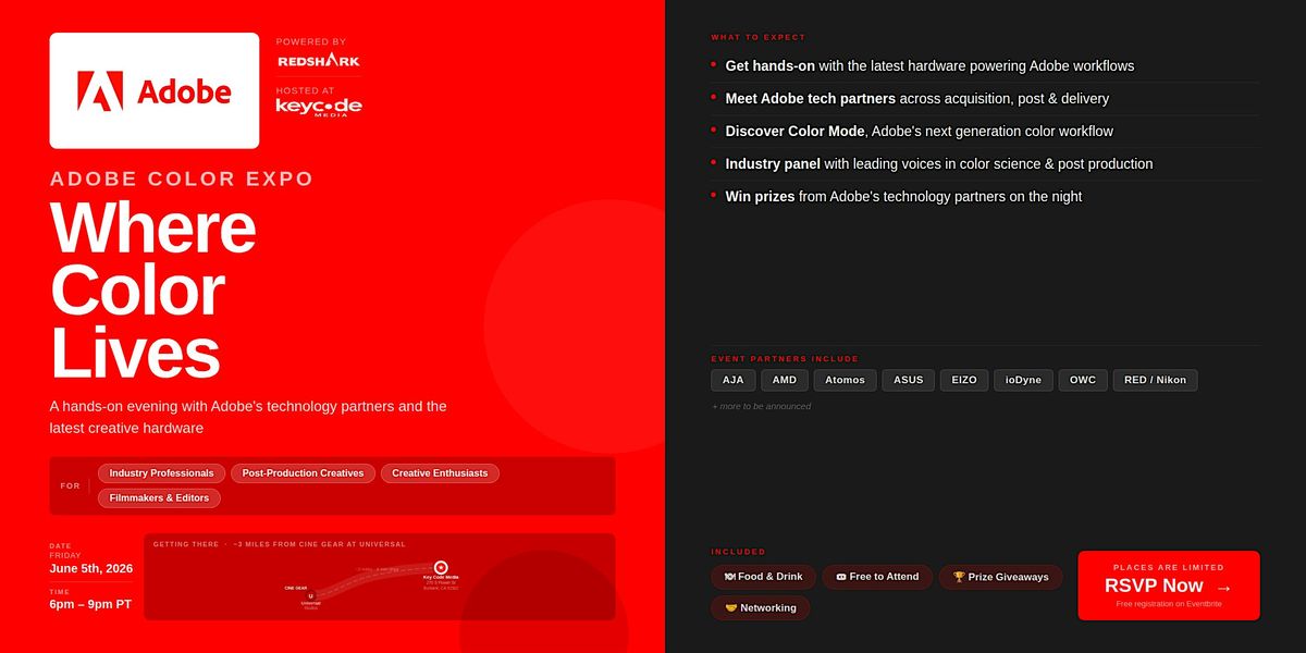 Adobe Color After Dark, Key Code Media, Burbank, 5 June 2026 | AllEvents