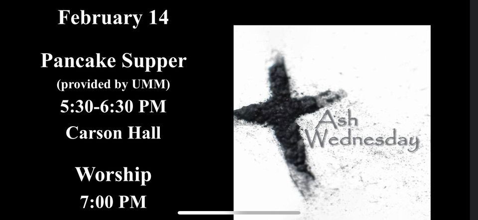 Ash Wednesday Pancake Supper & Worship Service, St. James United ...