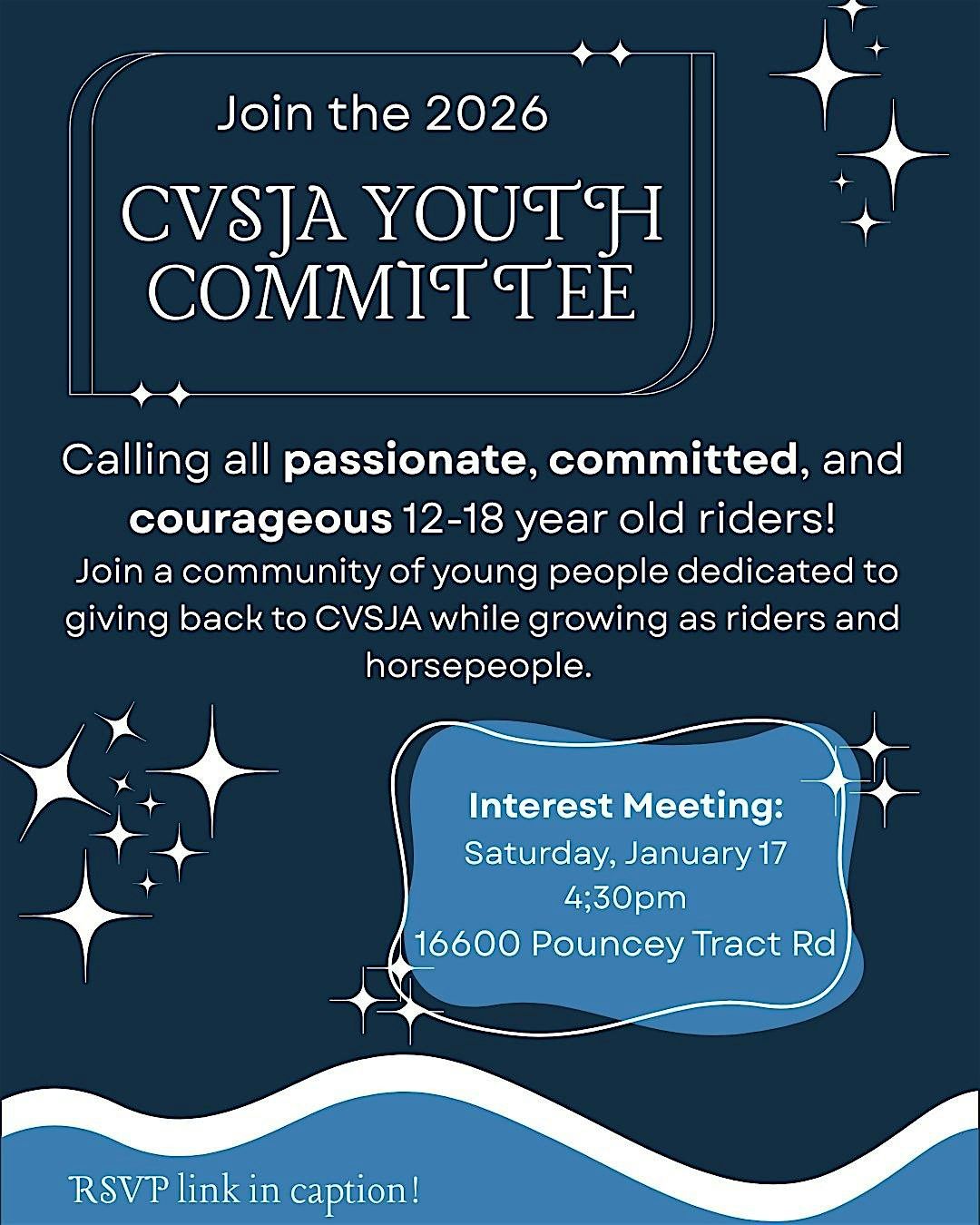 2026 Junior Committee Interest Meeting, 16600 Pouncey Tract Rd ...