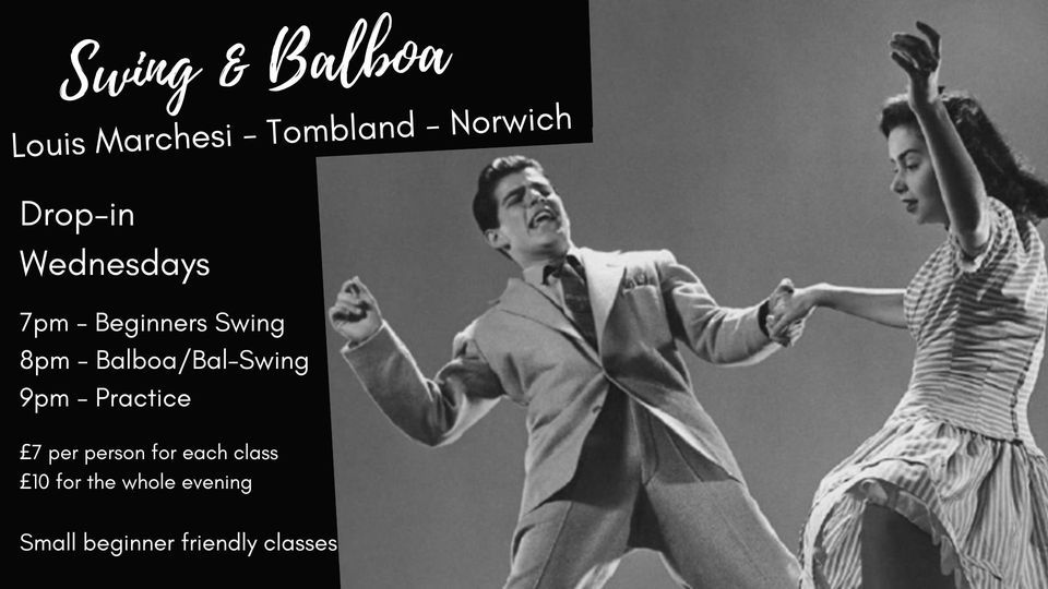 Beginners Swing and Balboa, Louis Marchesi, Norwich, January 24 2024 ...