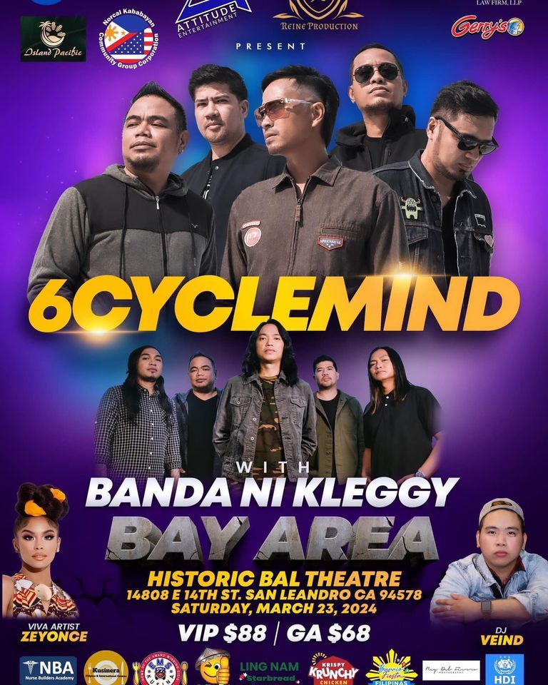 6CYCLEMIND with Banda Ni Kleggy, BAL Theatre, San Leandro, 23 March ...