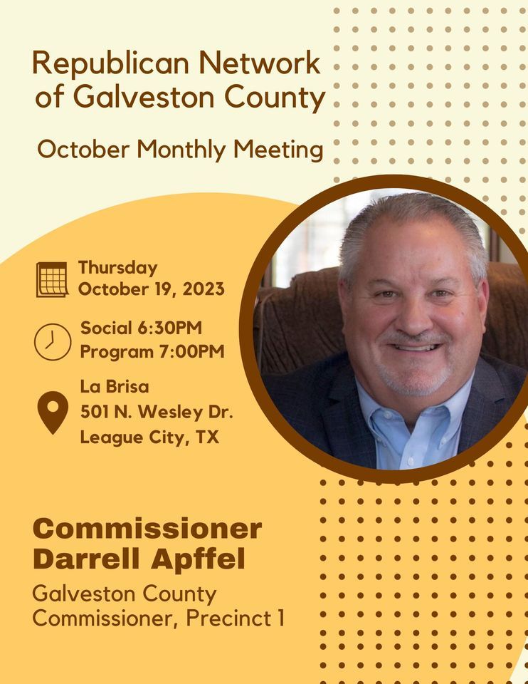 October Monthly Meeting - Commissioner Darrell Apffel, La Brisa League ...