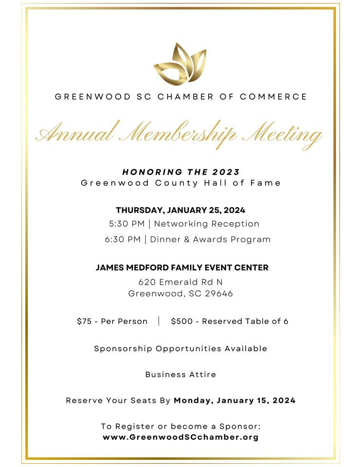Annual Membership Meeting, James Medford Family Event Center - Ptc ...