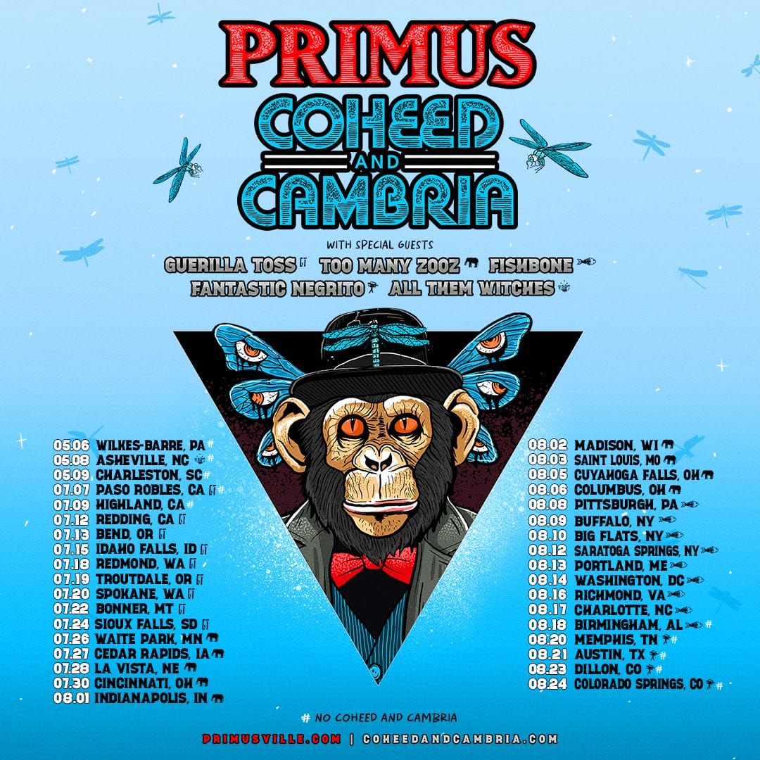 Primus & Coheed and Cambria, Denny Sanford Premier Center, Sioux Falls ...