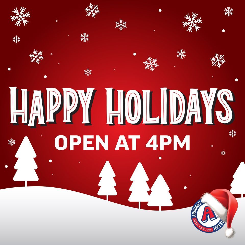 Open at 4pm today!, Arooga's (Route 22), Grantville, December 25 2023 | AllEvents.in