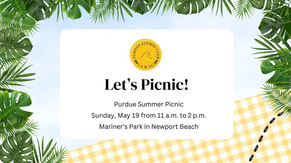 Purdue Summer Picnic (Newport Beach), Mariners Park, Newport Beach, 19 ...