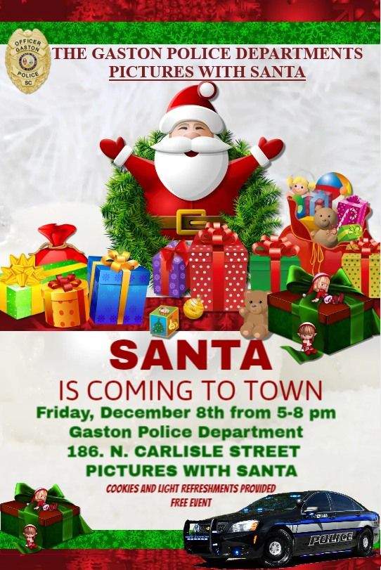 PICTURES WITH SANTA, Gaston Police Department, 8 December 2023 | AllEvents