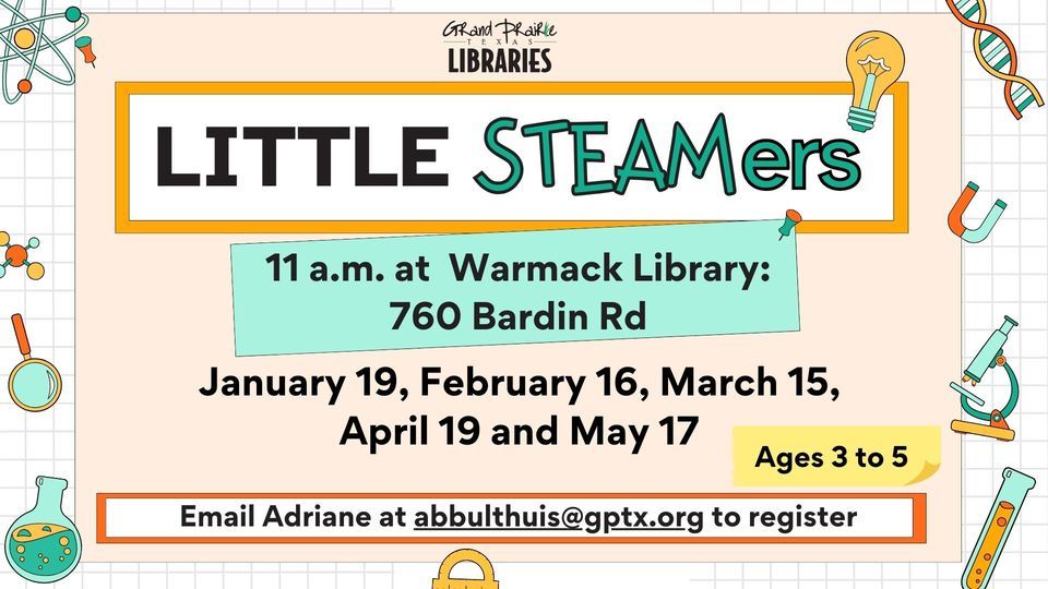 Little Steamers, Betty Warmack Library, Grand Prairie, January 18 2024 ...