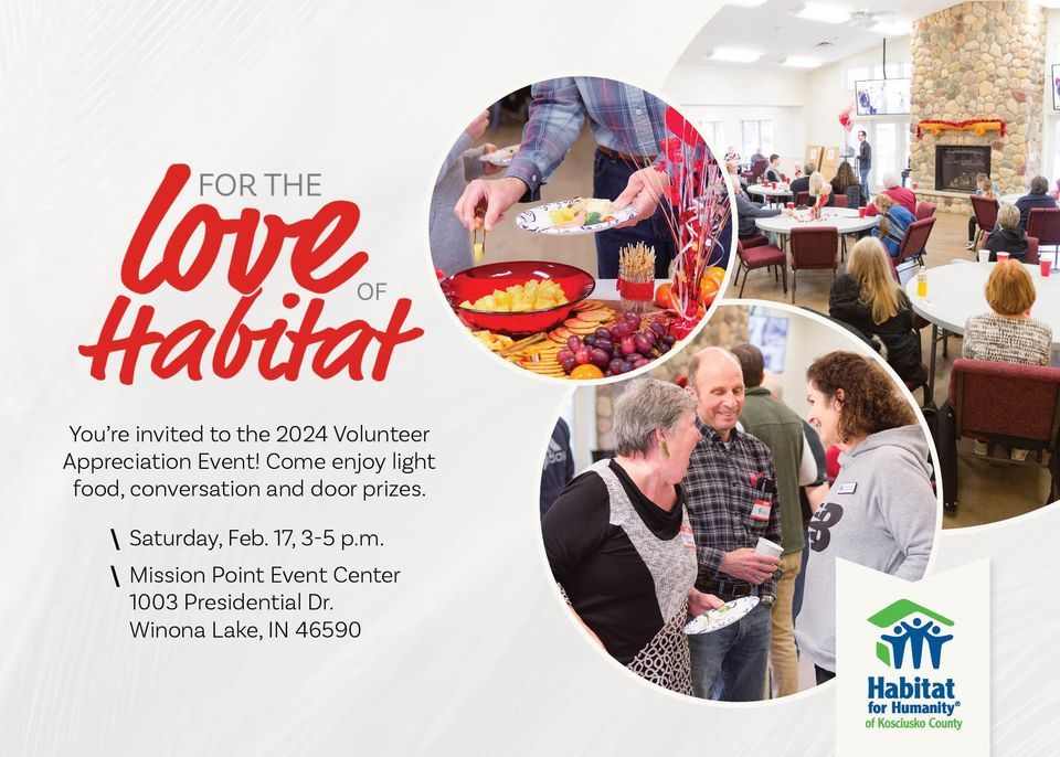 For the Love of Habitat: 2024 Volunteer Appreciation Event, 1003 ...