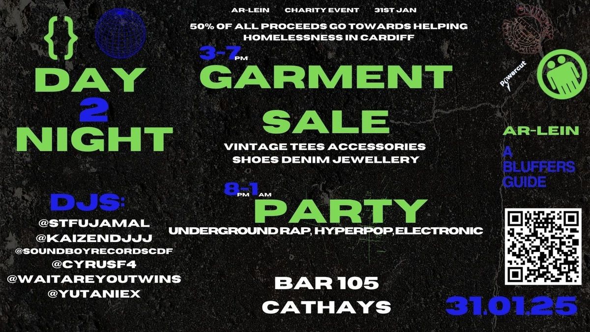 Ar-Lein X A Bluffers Guide: Garment Sale & Party, Bar 105, Cardiff, 31 ...