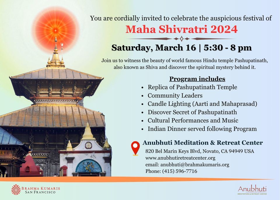 Maha Shivratri 2024 featuring Pashupatinath replica , Anubhuti Retreat ...