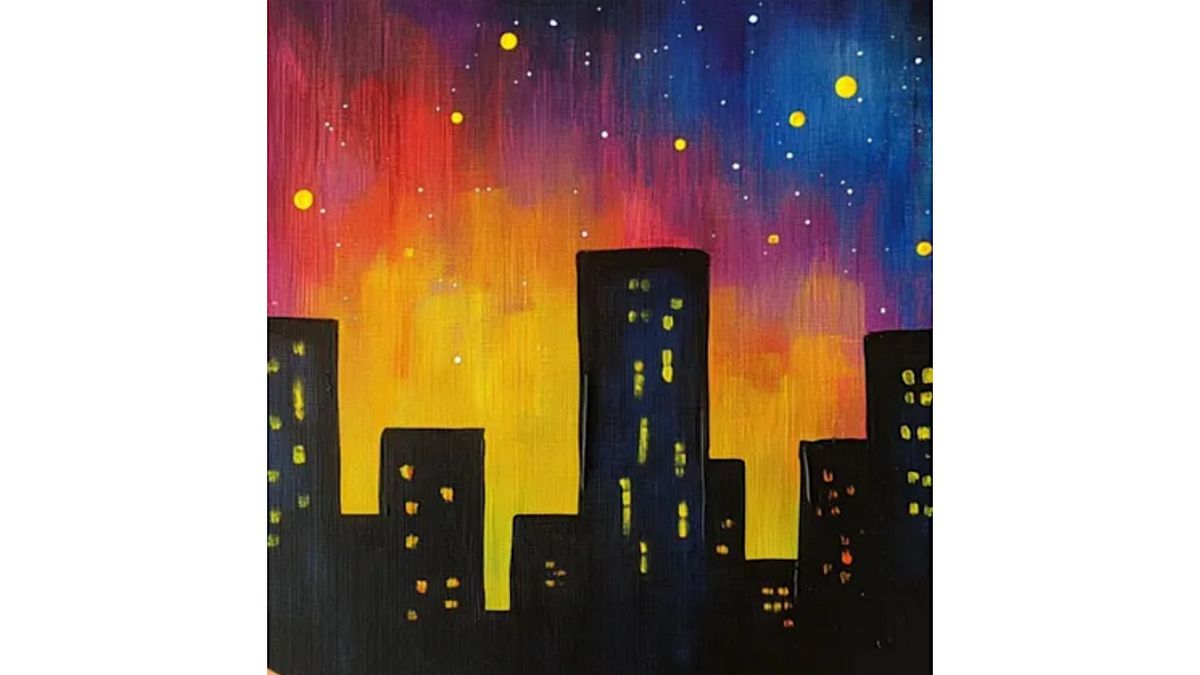 BYOB Paint & Sip: City Skyline, Lux Accents Studios, Chicago, 13 March ...