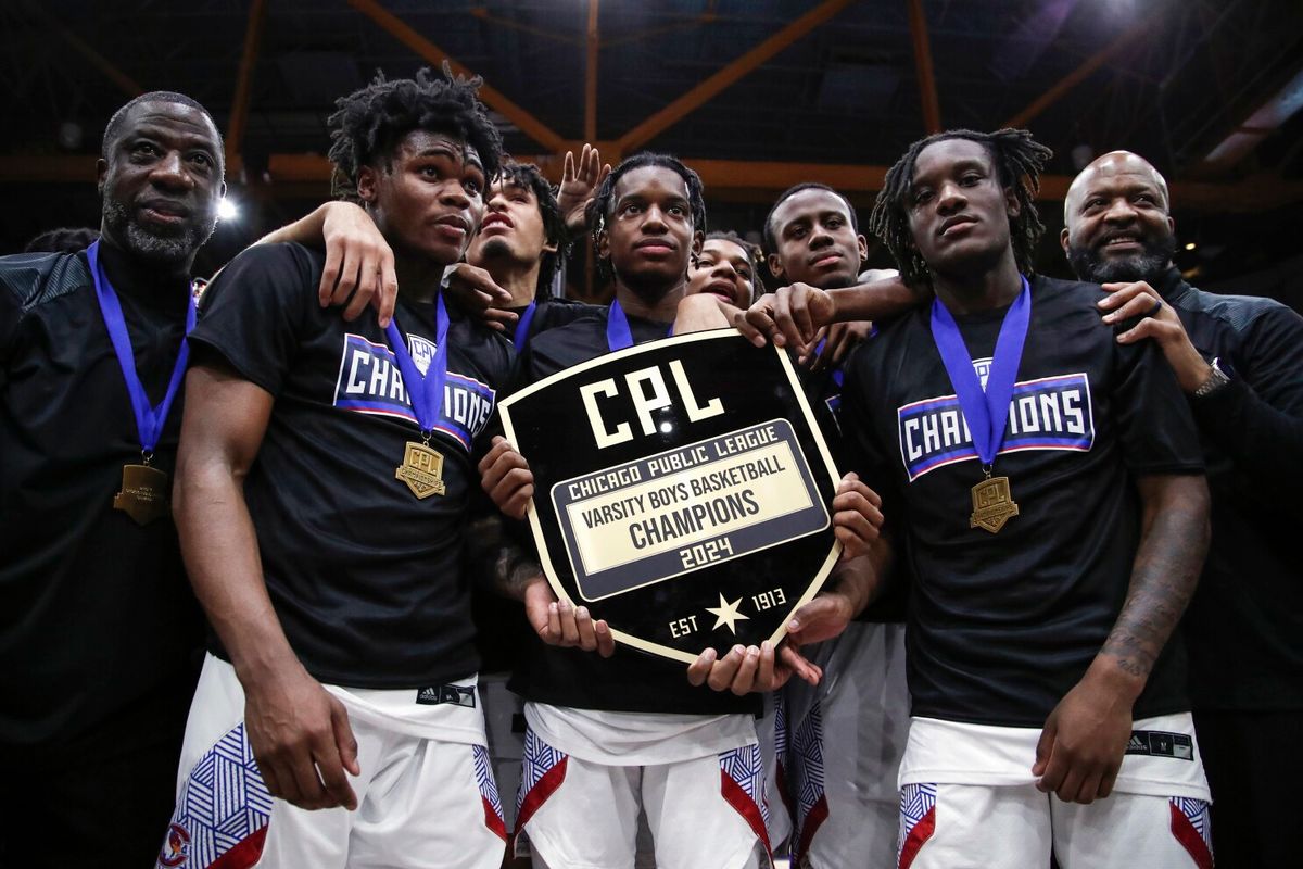 Chicago Public League Boys Basketball Final Four at Credit Union 1 ...