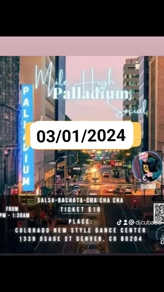 Mile High Palladium Social , Colorado New Style, Denver, 1 March to 2 ...