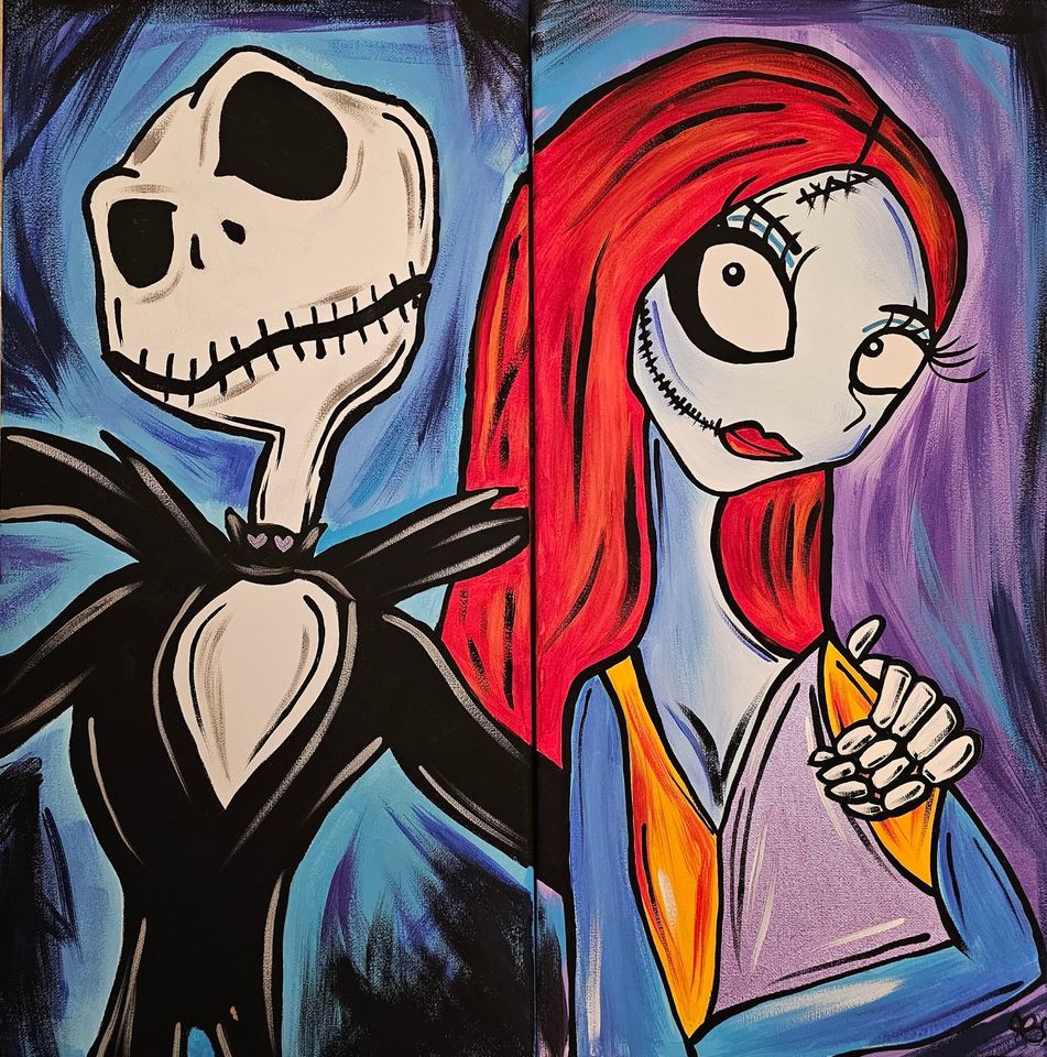 Jack & Sally Couples Paint. , Inspired Mindz, Bowling Green, 12 ...