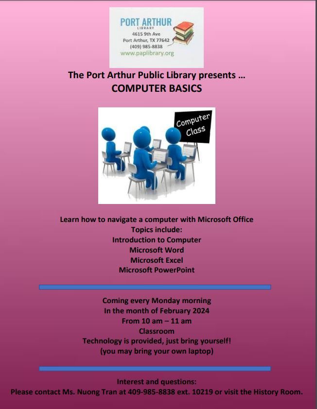 Computer Basics: Microsoft Powerpoint, Port Arthur Public Library ...