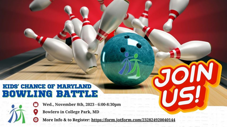 Kids Chance of Maryland Bowling Battle, Bowlero (College Park, MD ...