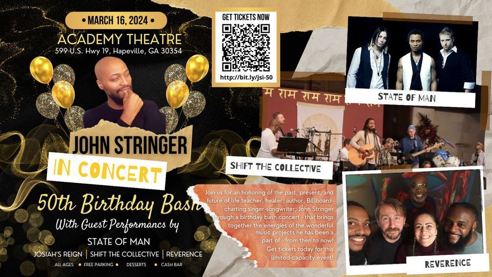 John Stringers 50th Birthday Bash Concert , Academy Theatre, Atlanta ...