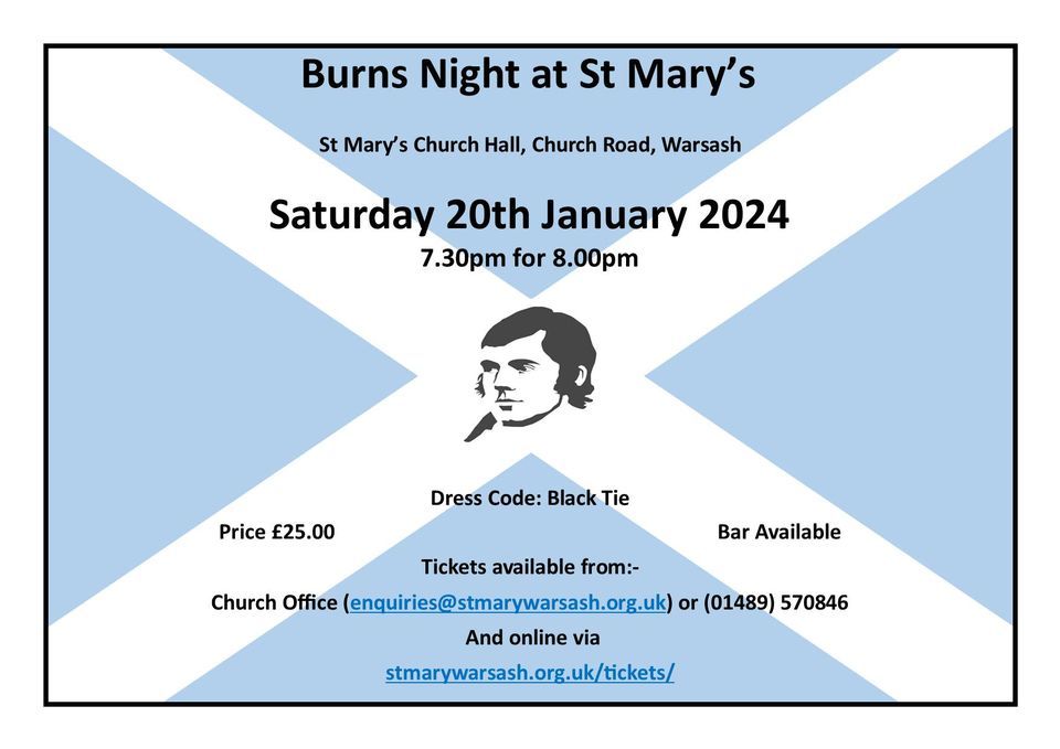 Burns Night Supper (Traditional 4 course haggis dinner (vegetarian ...