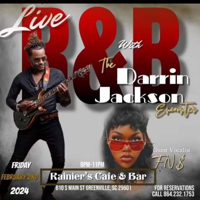 Darrin Jackson Encounter with FN$, Rainer's Cafe & Bar, Greenville, 2 ...
