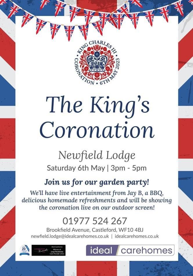 King Charles Garden Coronation Party, Newfield Lodge Care Home ...