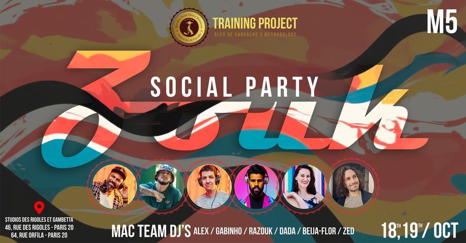 Zouk Social Party / Soirée Zouk Brésilien - Module 5, 64 Rue Orfila ...