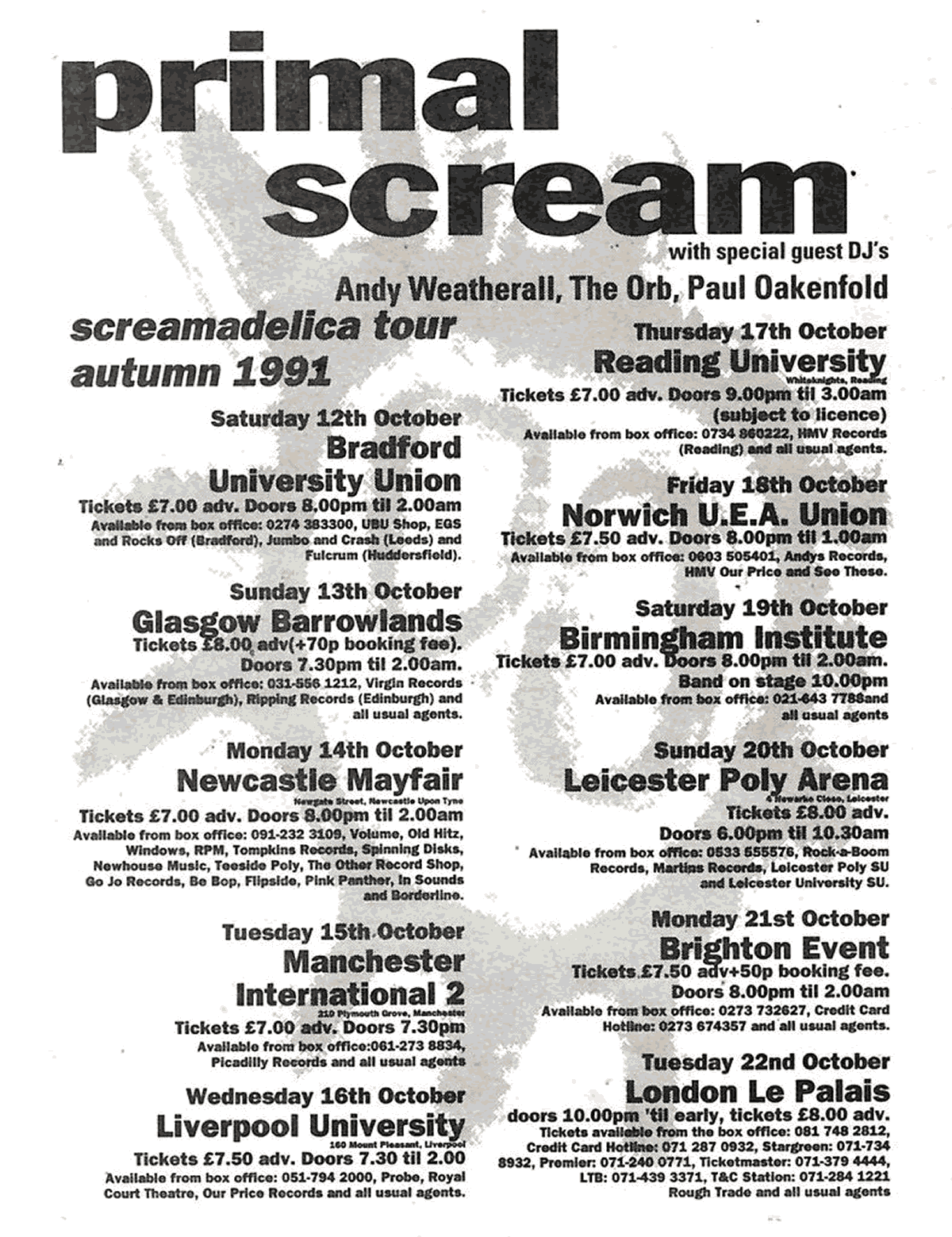 Primal Scream at Bristol Beacon, Bristol Beacon, 31 March 2025 | AllEvents