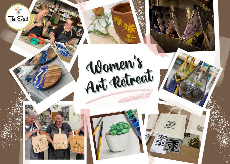 Womens Art Retreat. 27 & 28th May, 2023, The Seed Creative Workshops, Port Macquarie, 27 May ...