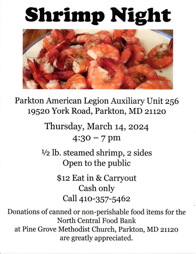 Shrimp Night, 19520 York Rd, Parkton, MD, United States, Maryland 21120 ...