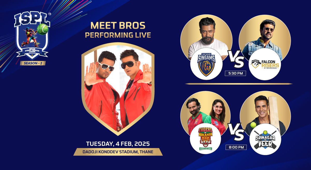 ISPL 2025: Chennai Singams vs Falcon Risers Hyderabad & Tiigers Of ...