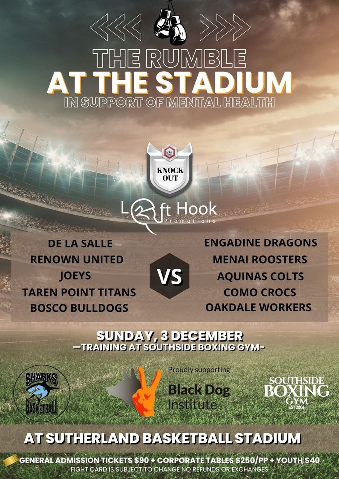 - The RUMBLE At The Stadium -, Sutherland Sharks Basketball Association ...