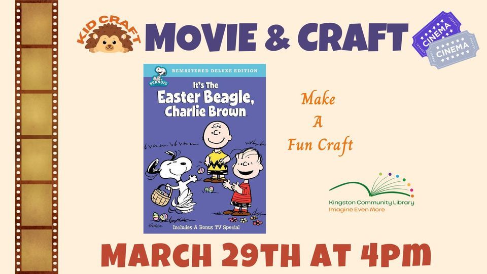 Kids Movie and Craft - ITS THE EASTER BEAGLE, CHARLIE BROWN, 2 Library ...