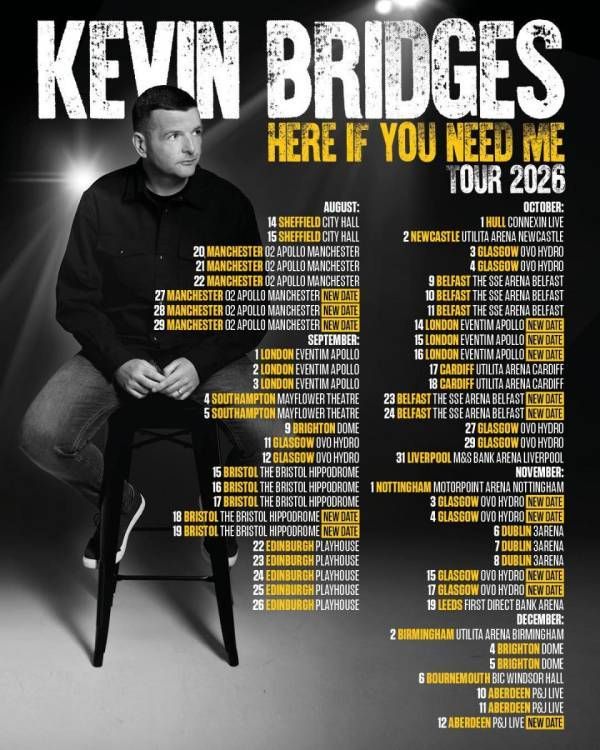 Kevin Bridges Liverpool Tickets, M&S Bank Arena, Liverpool, 31 October ...