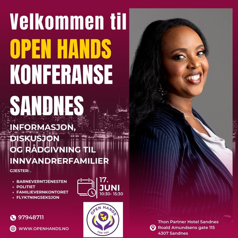 OPEN HANDS KONFERANSE I SANDNES, Thon Hotel Sandnes, 17 June 2023 ...