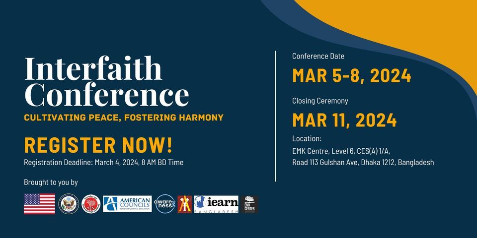 Interfaith Conference: Cultivating Peace, Fostering Harmony, EMK Center ...