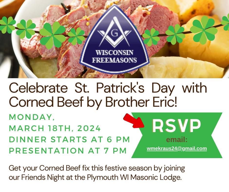 Celebrate St. Patricks Day with Corned Beef by. Bro. Eric! , Plymouth ...