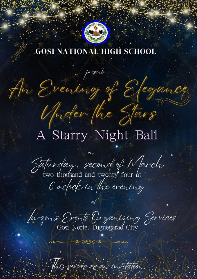 A Starry Night Ball, Gosi Norte, Tuguegarao City, Philippines, 2 March ...