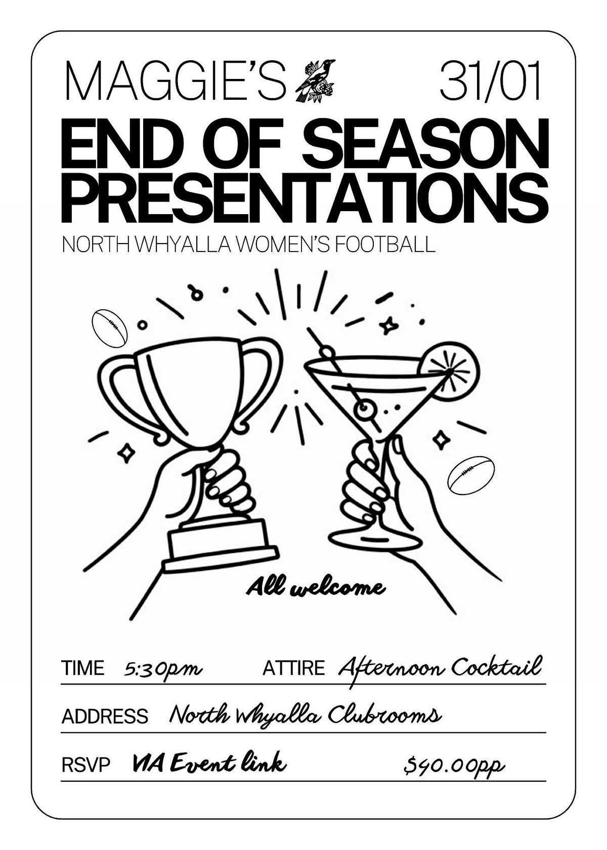 Maggies End Of Season Presentations, North Whyalla Football & Sporting ...