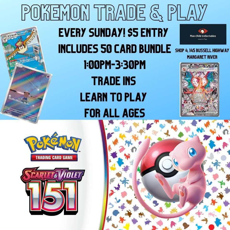Pokemon Trade & Play, Man Child Collectables, Margaret River, 3 March ...